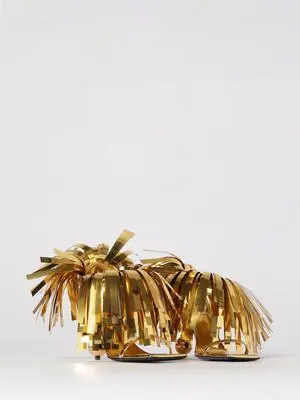 Moschino Polyurethane Fringe Sandal