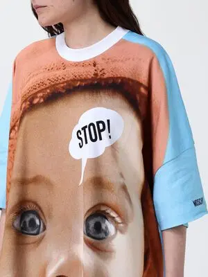 Moschino Printed Cotton T-shirt Dress