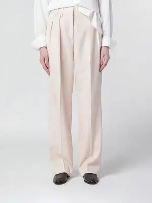 JIL SANDER Wool Pants - Ivory