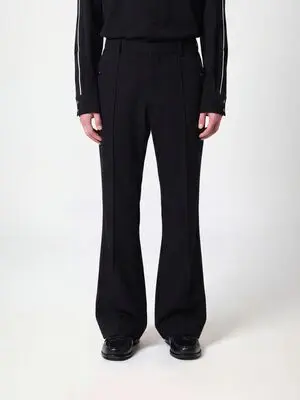 Needles Flared Stretch Technical Fabric Pants With Elasticated Waist - Black
