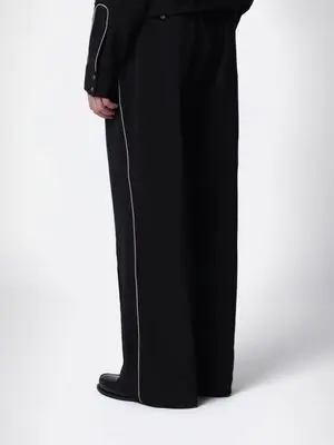 Needles Flared Stretch Technical Fabric Pants - Black