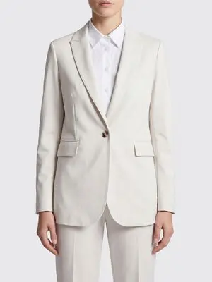 CIRCOLO 1901 Single-breasted Cropped Cotton Blazer With Lapels - Hazel