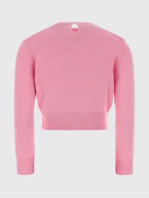 JIL SANDER Virgin Wool Cropped Sweater - Pink