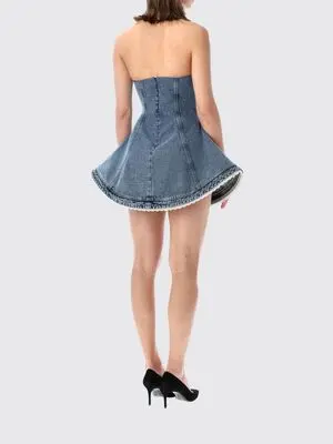 Magda Butrym Denim Heart Mini Dress