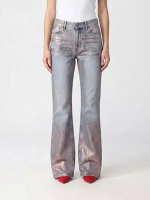 Acne Studios Five-pocket Glitter-finish Flared Jeans - Denim