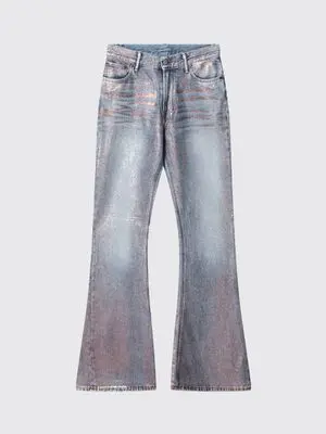 Acne Studios Five-pocket Glitter-finish Flared Jeans - Denim