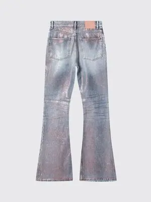 Acne Studios Five-pocket Glitter-finish Flared Jeans - Denim