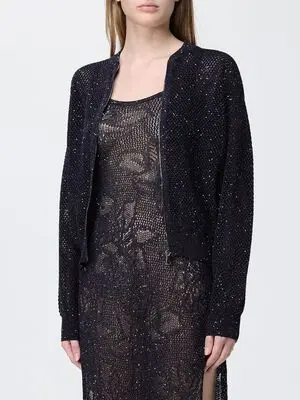 Fabiana Filippi Perforated Zip-up Cardigan