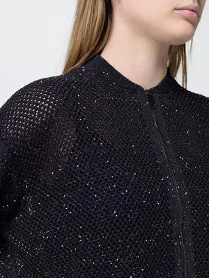 Fabiana Filippi Perforated Zip-up Cardigan