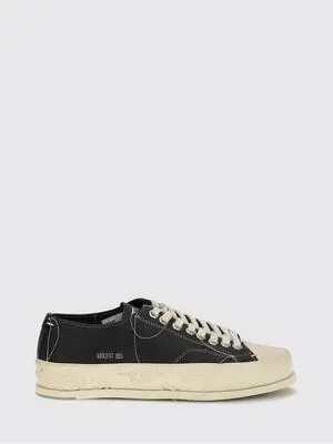 Premiata Vince Calf Leather Low-top Sneakers With Rubber Toe Black
