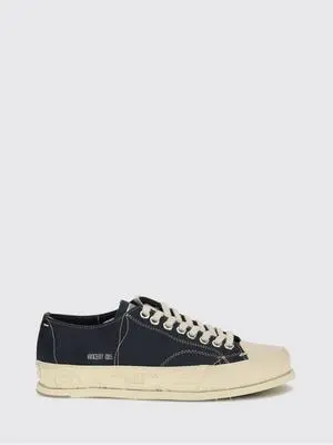 Premiata Vince Calf Leather Low-top Sneakers With Rubber Toe - Blue