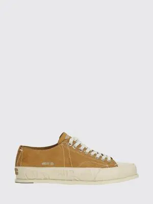 Premiata Vince Calf Leather Low-top Sneakers With Rubber Toe - Ocher
