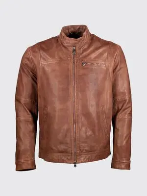 Peuterey Leather Jacket - Brown