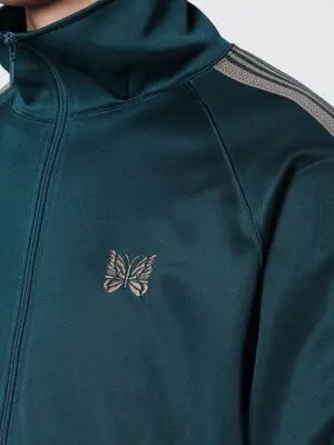 Needles Striped High-neck Track Jacket With Embroidered Logo