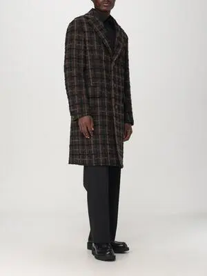 Versace Tailored Checked Coat