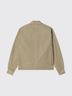 Auralee Long-sleeved Cotton Shirt Jacket With Slant Pockets