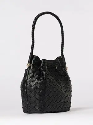 TWINSET Woven Synthetic Leather Bucket Bag