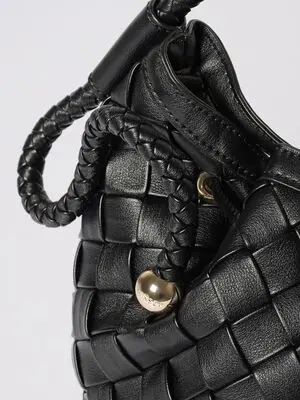 TWINSET Woven Synthetic Leather Bucket Bag