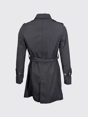 Peuterey Polyester Double Breasted Trench Coat - Blue