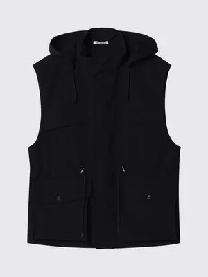 Auralee Technical Wool Vest With Flap Pockets