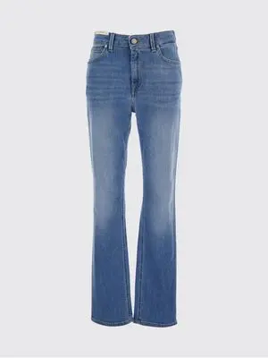 PT TORINO Mid-rise Flared 5-pocket Jeans In Cotton Denim