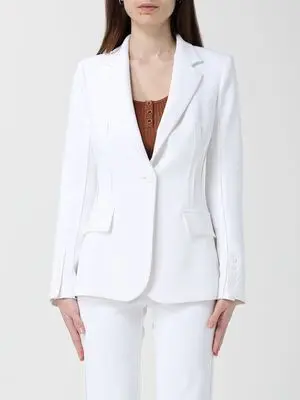 Elisabetta Franchi Slim Single-breasted Blazer - White