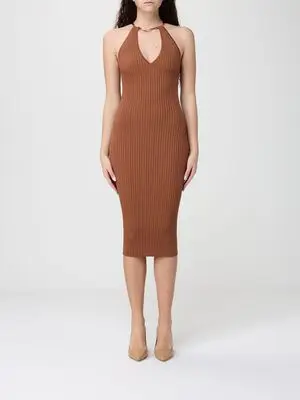 Elisabetta Franchi Viscose Knit Dress - Brown