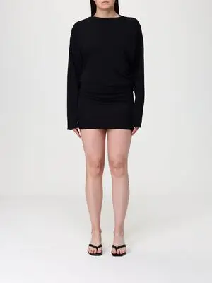 Jacquemus Mistral Mini Dress In Stretch Jersey - Black
