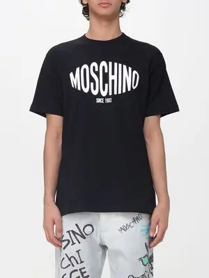 Moschino Cotton T-shirt With Logo - Black