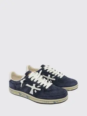 Premiata Clay Suede Sneakers With Perforated Toe