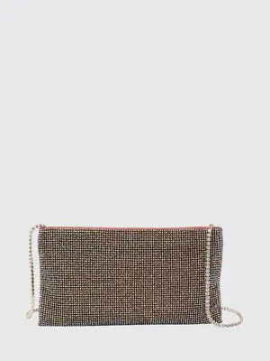 Benedetta Bruzziches Your Best Friend Mini Bag With Rhinestones And Jewel Strap - Brown