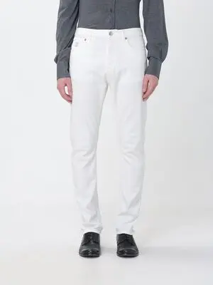Brunello Cucinelli Slim Fit Jeans In Stretch Denim - White