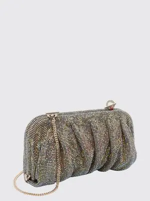 Benedetta Bruzziches Venus La Grande Draped Clutch Bag With Set Rhinestones