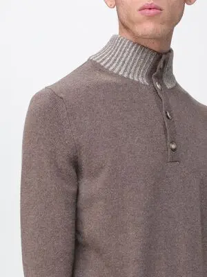 XC Jumper With Button Detail - Cocoa