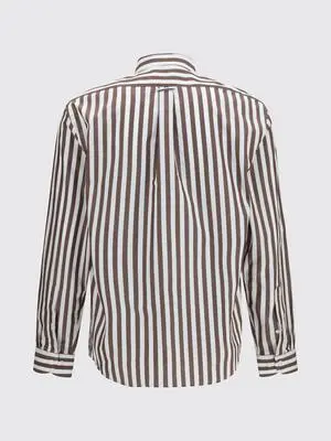 SEBAGO Striped Cotton Slim Fit Shirt With Button-down Collar