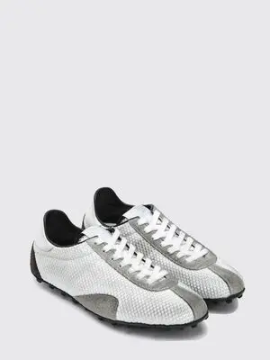 MAISON MARGIELA Sprinters Bi Mesh And Suede Sneakers