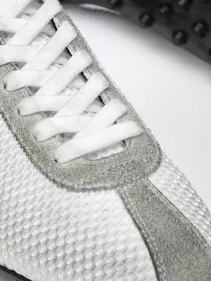 MAISON MARGIELA Sprinters Bi Mesh And Suede Sneakers