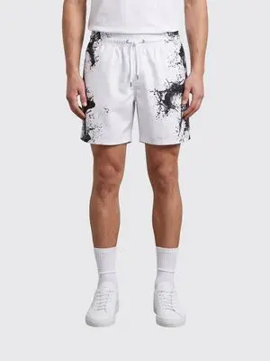 PLEIN SPORT Printed Technical Fabric Jogging Shorts - White