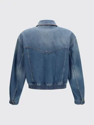 Versace Cotton Denim Bomber Jacket