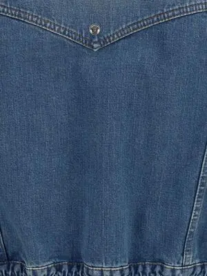 Versace Cotton Denim Bomber Jacket