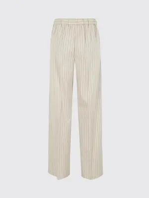 CIRCOLO 1901 Striped Stretch-cotton Palazzo Trousers With Drawstring
