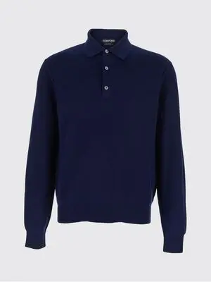 TOM FORD Knit Polo Shirt - Blue