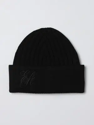 Emporio Armani Emporio Armani Ribbed Beanie Black