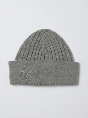 Emporio Armani Ribbed Beanie - Grey
