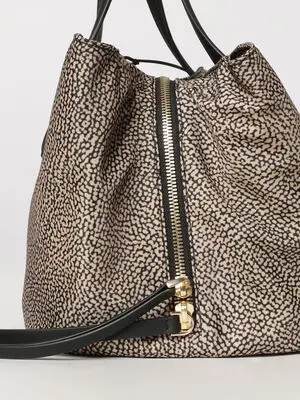 Borbonese Recycled Nylon Polka Dot Pattern Crossbody Bag