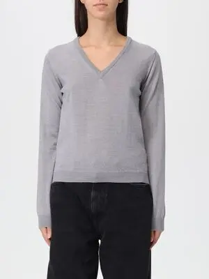 XC Fine Knit V-neck Jumper - Grey
