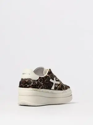 Premiata Leopard Print Lace-up Sneakers - Multicolor