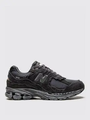 NEW BALANCE 2002 Sneakers In Suede And Mesh - Black