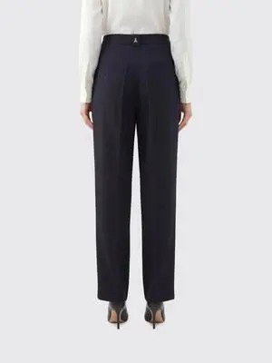 Patrizia Pepe Tailored Cotton Blend Trousers With Contrast Side Stripe