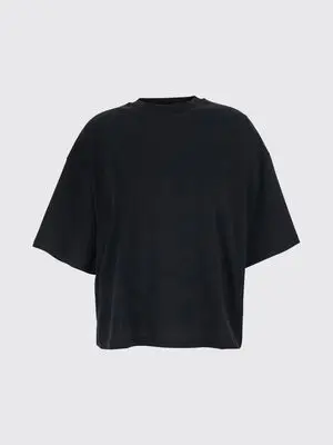 TELA Relaxed Fit Cotton T-shirt With Crew Neck And Dropped Shoulders